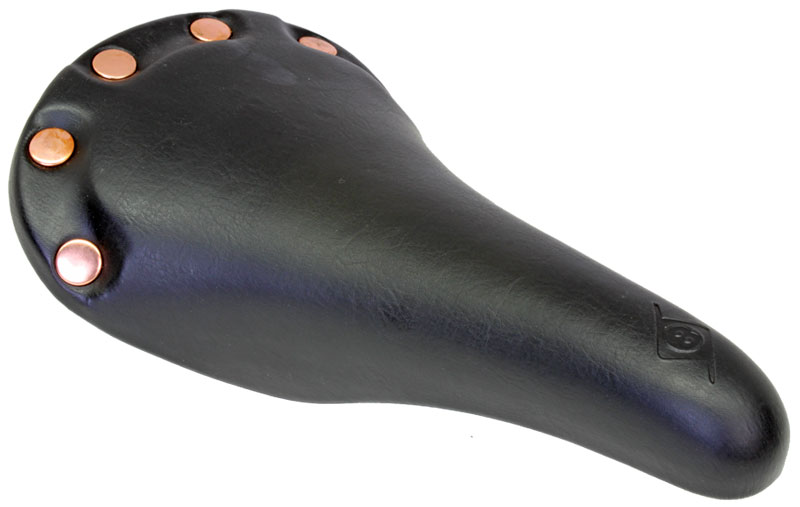 Origin8 Classic riveted saddle BLACK or BROWN - Planet BMX